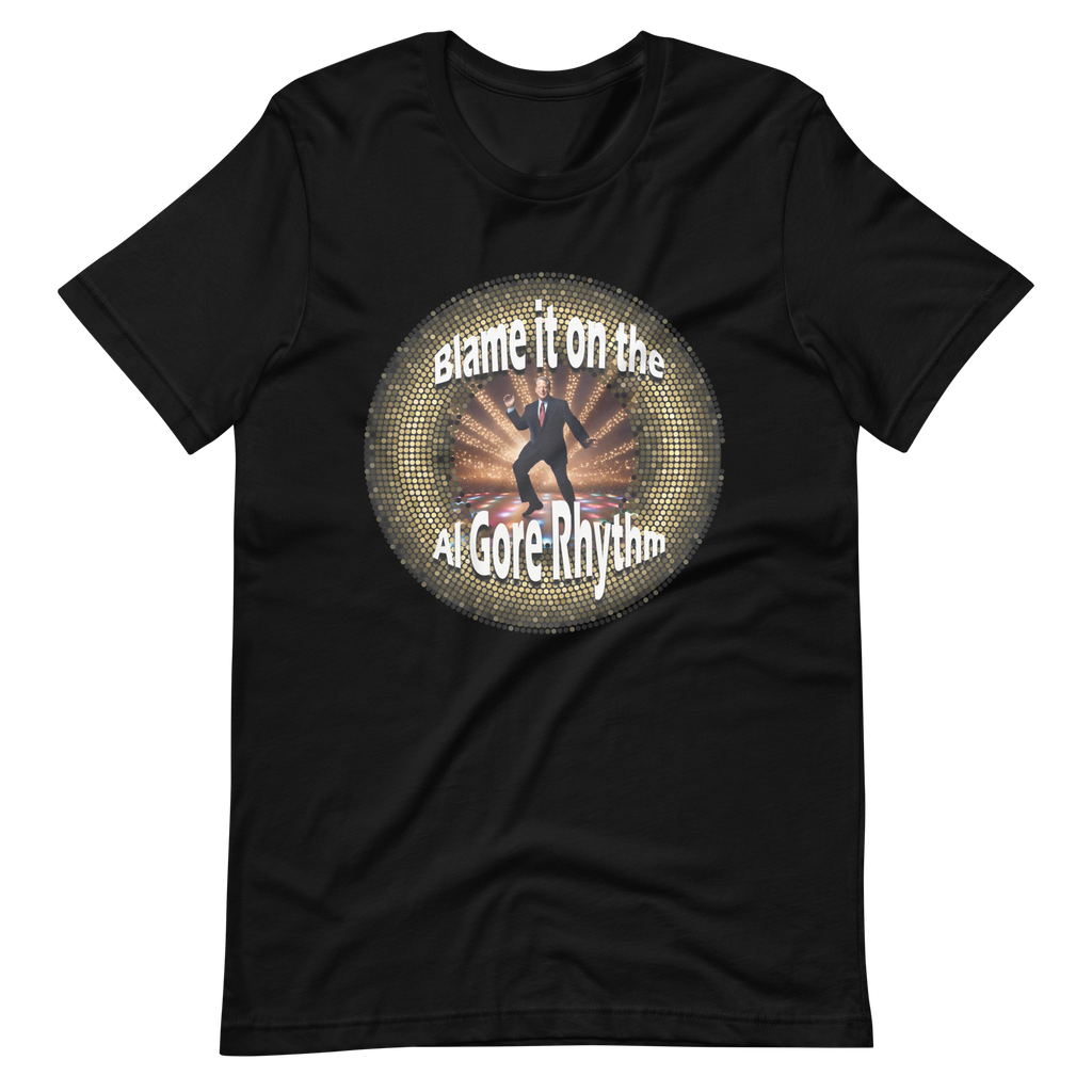 Plymouth Shock "Blame it on the Al Gore Rhythm" Unisex t-shirt